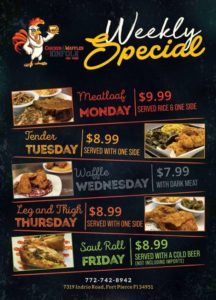 Menu – Kinfolk Chiken and Waffles